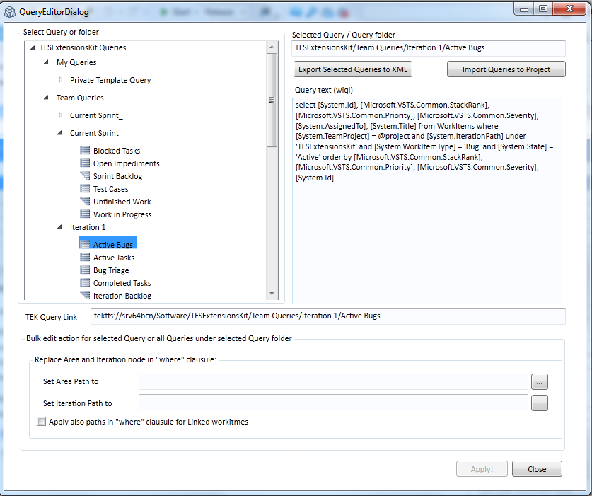 TFS Extensions Kit. TEK Workitem - Visual Studio Marketplace